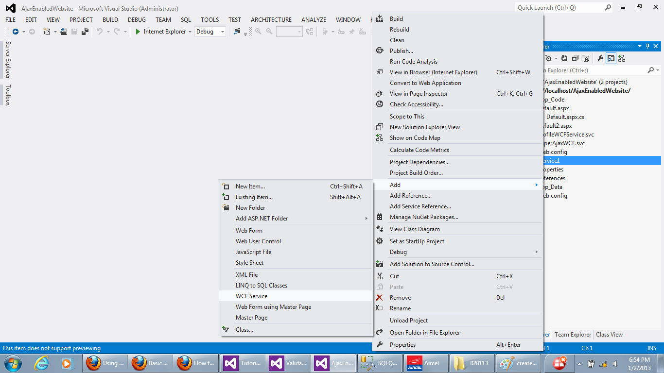 Wcf Tutorials Calling Cross Domain Wcf Service In Javascript Using Vb
