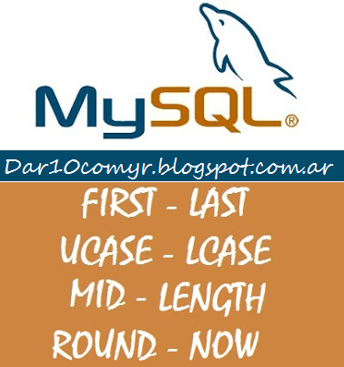 Una Taza de Java: [MySQL] Mas Funciones MySQL - FIRST - LAST - UCASE ...