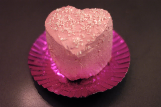 Pixie Crust: Mini Heart Layer Cakes for Valentine's Day