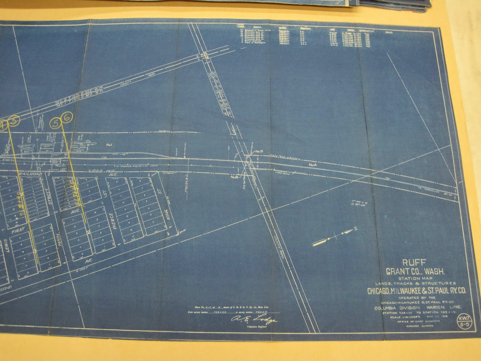 Big Bend Railroad History: Milwaukee Road Map-Ruff