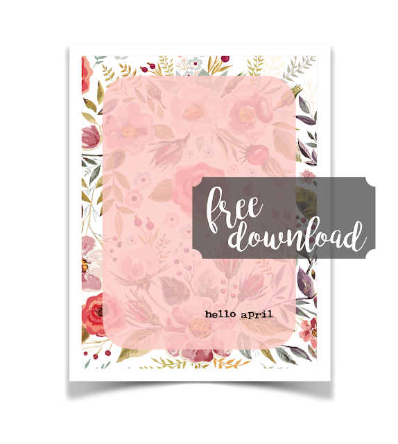 Free Hello April Journal Card