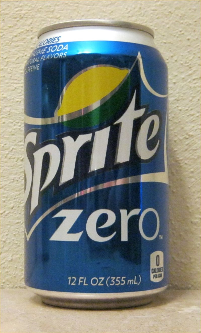 Soda Can Collection: Sprite Zero Blue