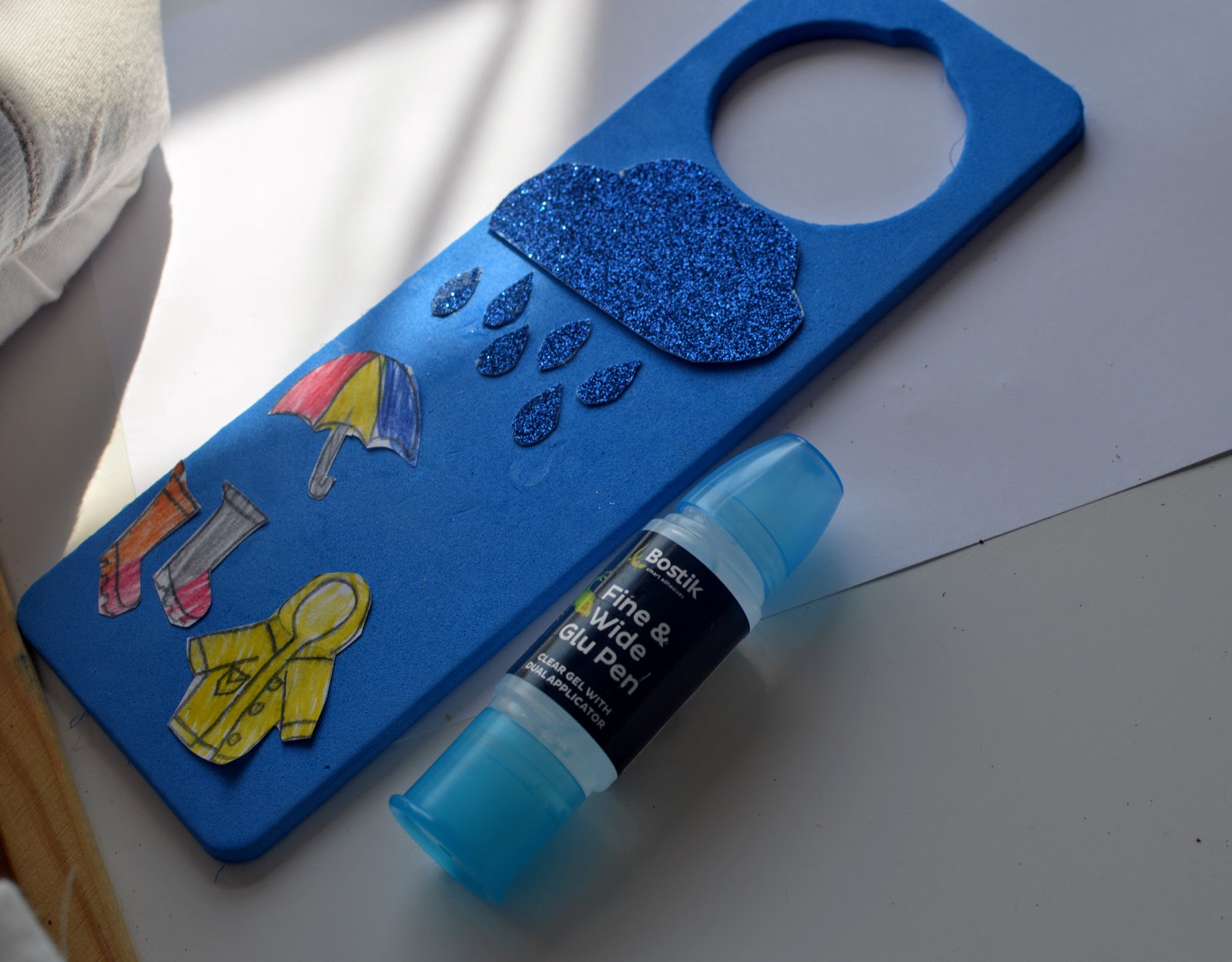 A Sunny and Rainy Day Weather Door Hanger Craft - Diary of the Evans ...