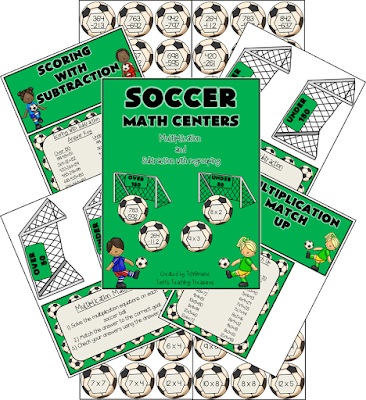 Free Soccer-themed Math Centers for Big Kids | Classroom Freebies ...