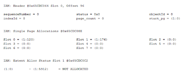 Solutions with Practical SQL DBA : SQL Server : Understanding the IAM Page
