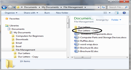 Manuals for Class: Files and Folders