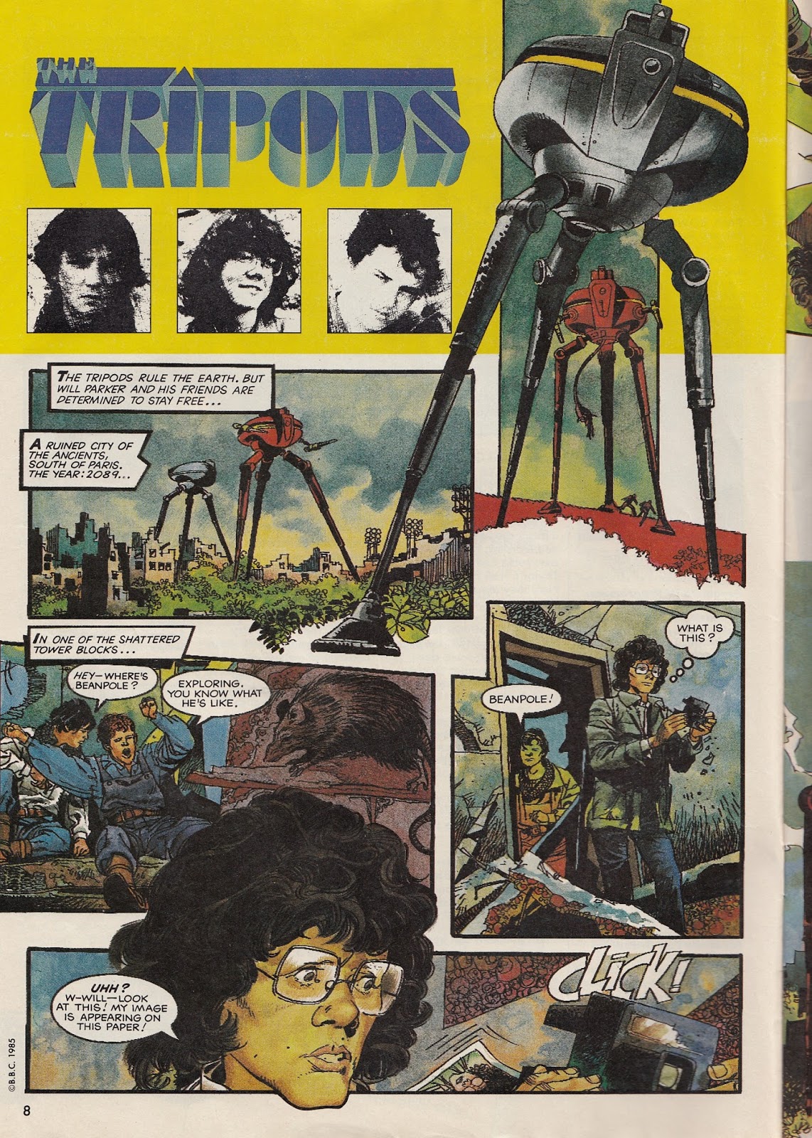 Boys Adventure Comics: The Tripods by John M Burns