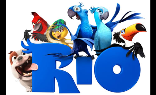 Contos de Pano: Personagens Filme Rio em feltro