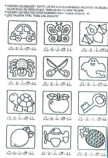 Ejercicios de caligrafía delinea las letras y descubre las sílabas ...