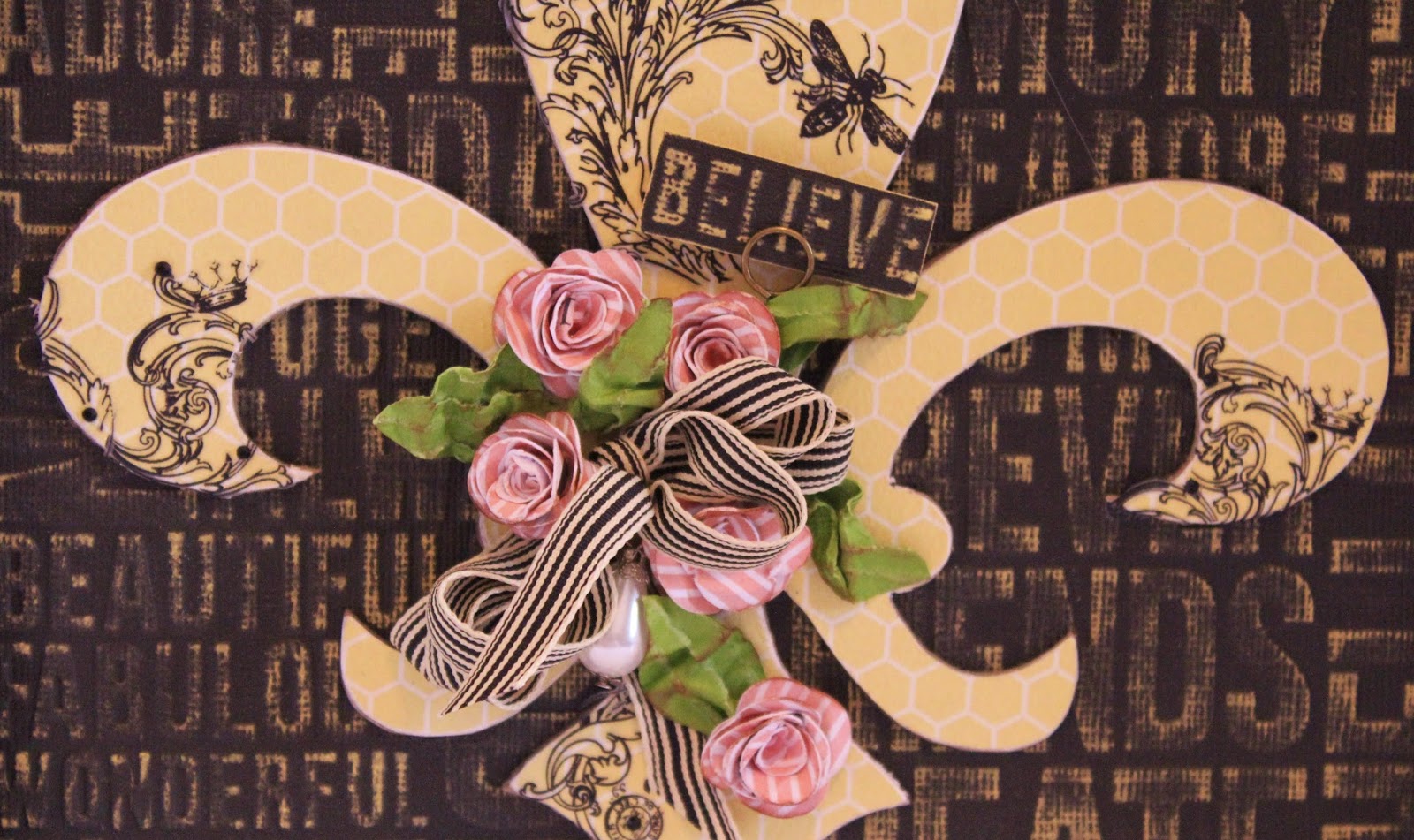 Pam Bray Designs: A Girl with Flair: Beautiful Words Frame with Craftwell