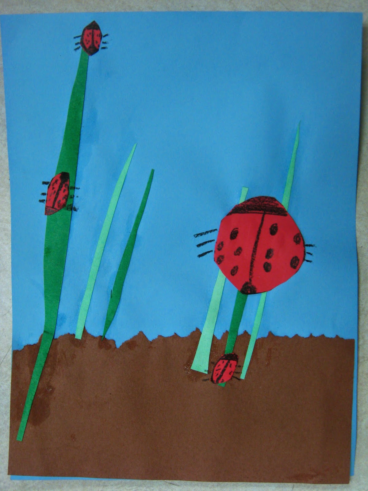 Miss Young's Art Room: Kindergarten Ladybugs in the Grass