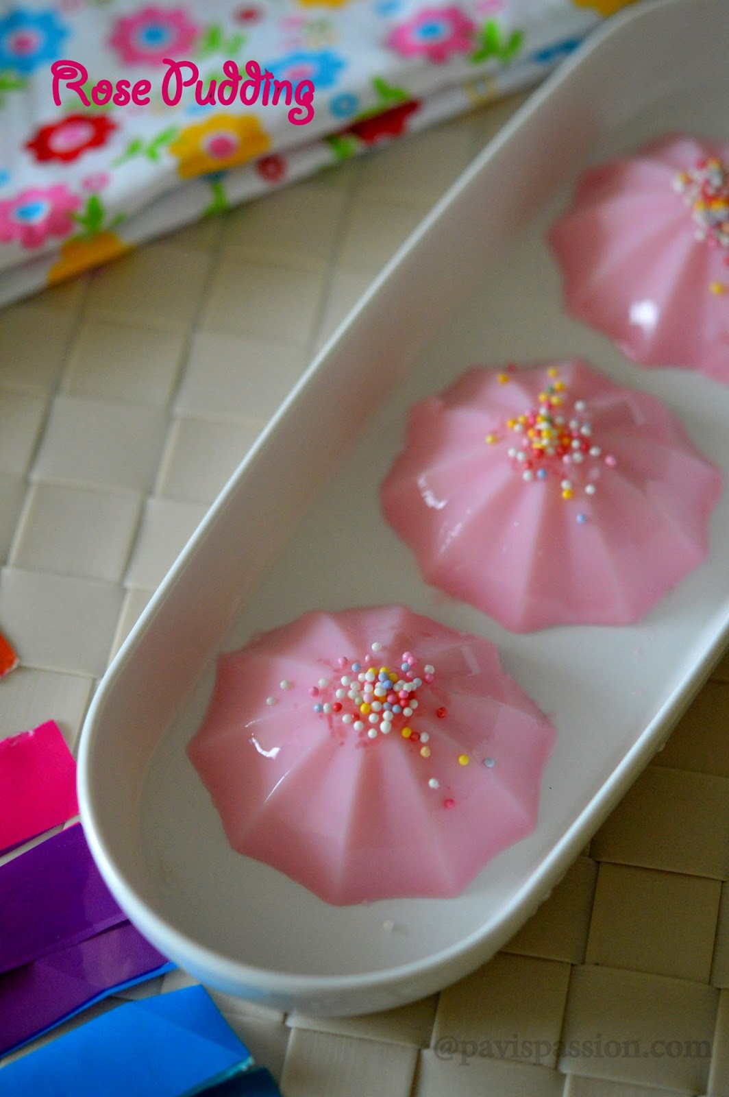 PavisPassion: Agar Agar Pudding | Rose Pudding | Refreshing Summer Time ...