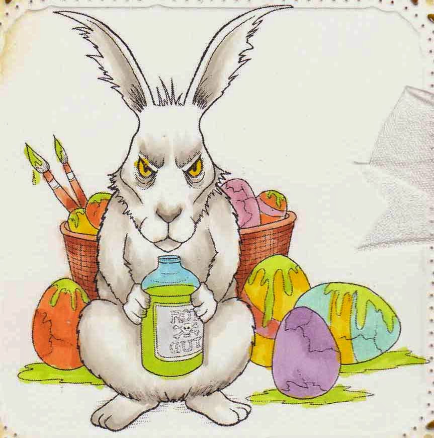 SLSlines Digital Stamps Challenge Blog: Easter Bunny, Grumpy Bunny
