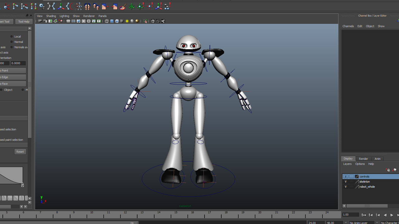 Jut's Blog: Maya - Robot