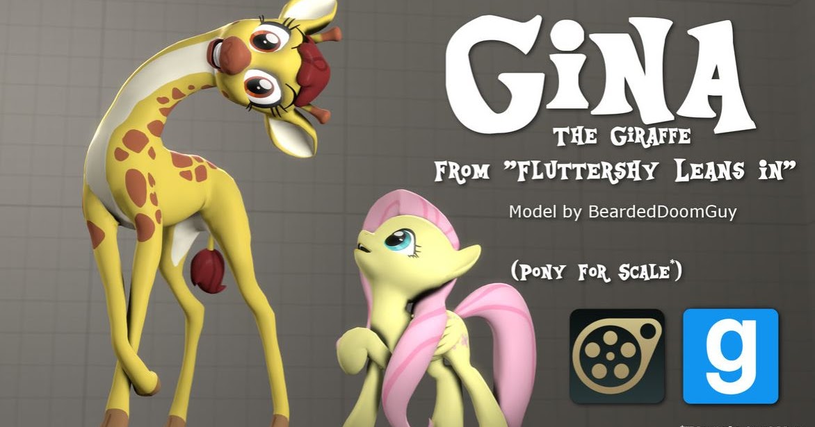 Equestria Daily - MLP Stuff!: Gina the Giraffe SFM Model Now Available