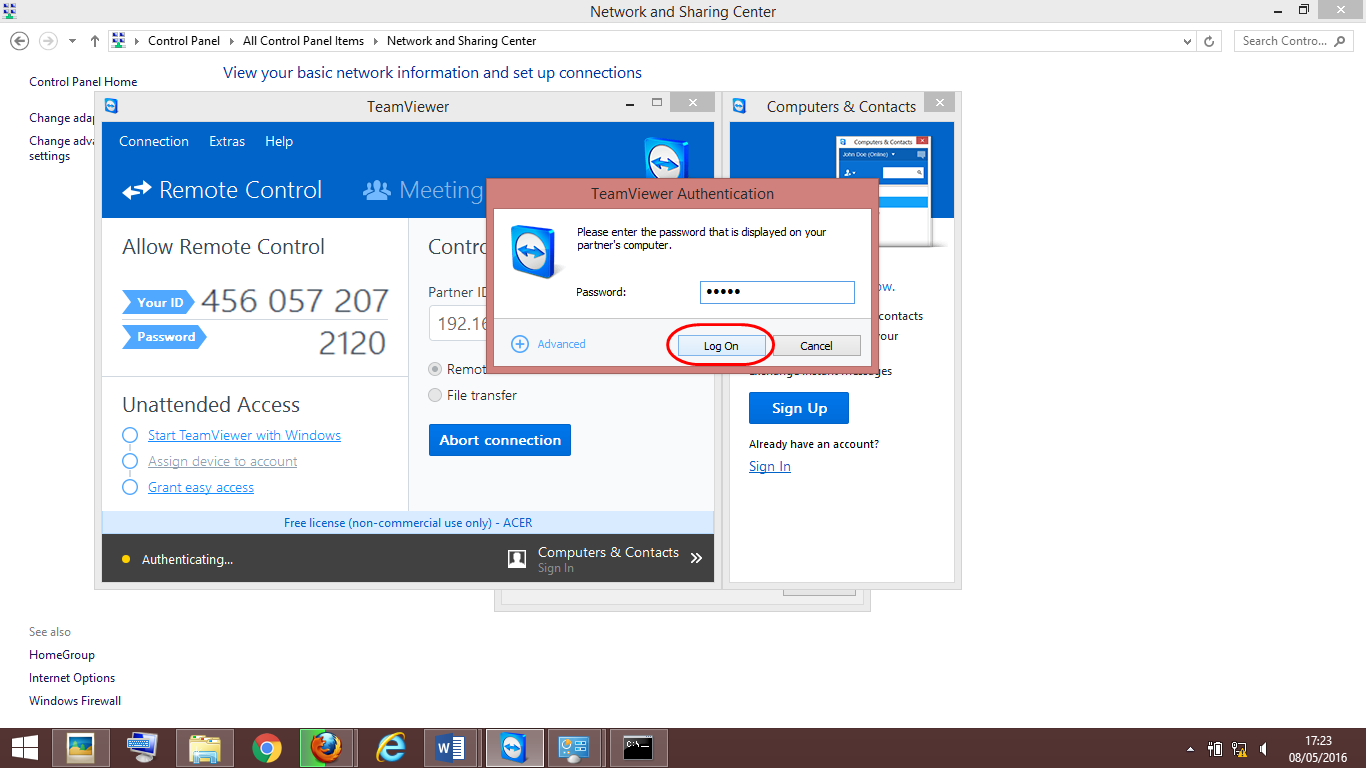 CARA MENGGUNAKAN TEAMVIEWER VIA LAN (Local Area Network).