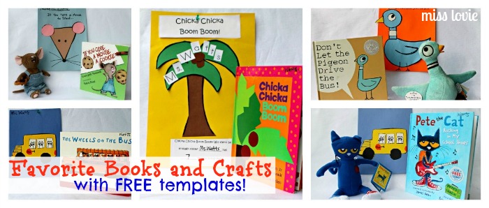 Miss Lovie: Favorite Books and Crafts - With Free Templates!