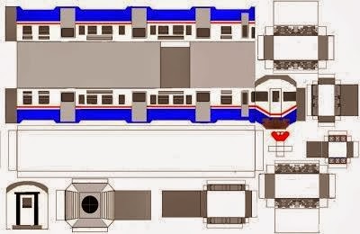 paper craft kereta api indonesia: Paper Craft kereta api indonesia