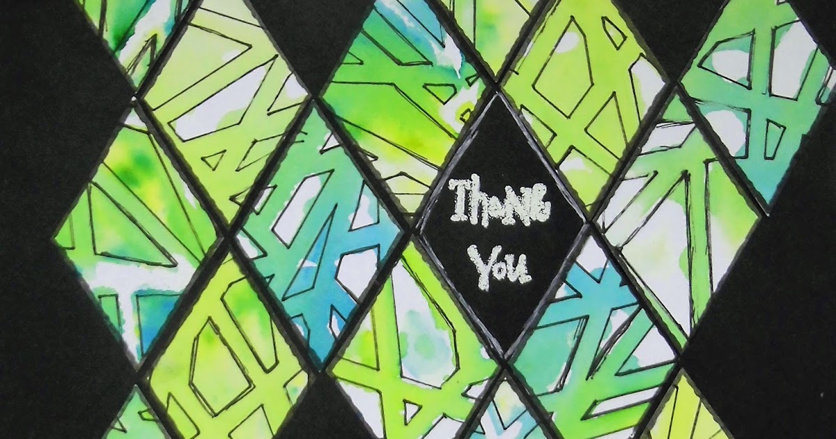 Sarah's Craft Shed: Geometric Thank You Card