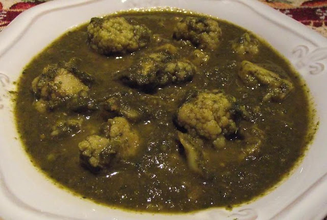 Shermin's Recipes: Gobi Palak