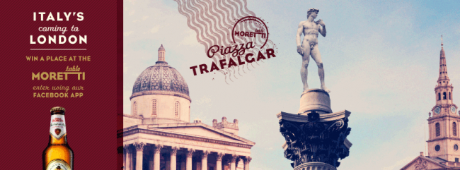 The Italian beer brand Birra Moretti prepares for it's Italy Live event ...