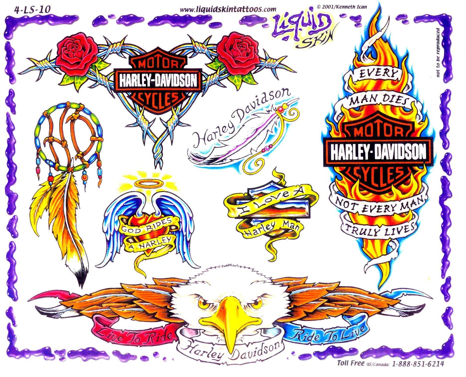 Harley Davidson Motorcycle: Harley Davidson Tattoo Designs