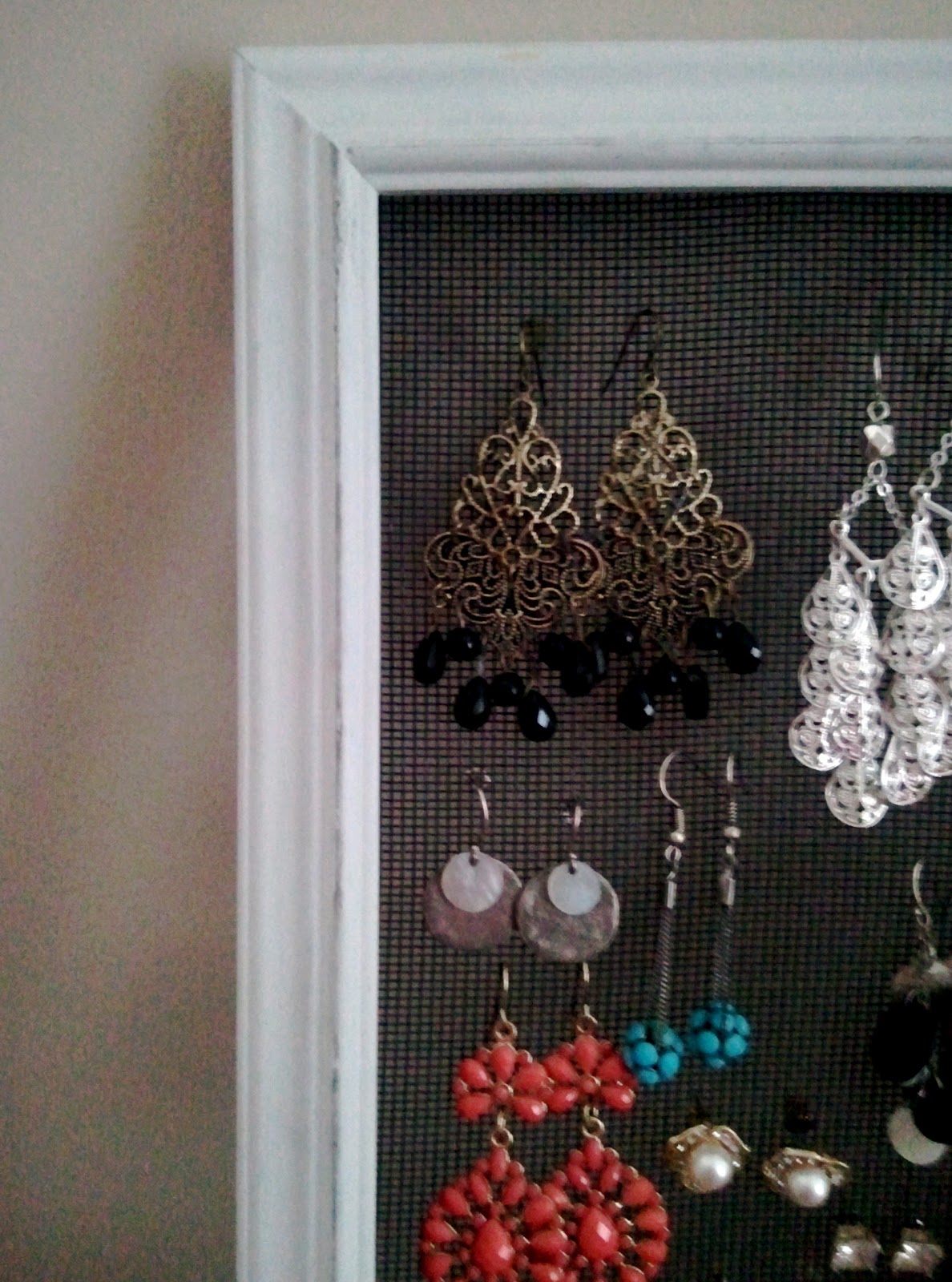 This Little House of Mine: Pinterest Project: DIY Earring Holder