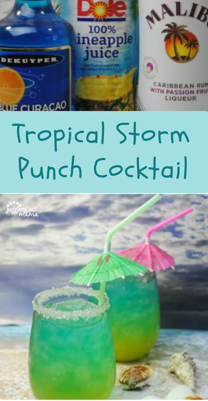 Tropical Storm Punch Cocktails #cocktail #drink