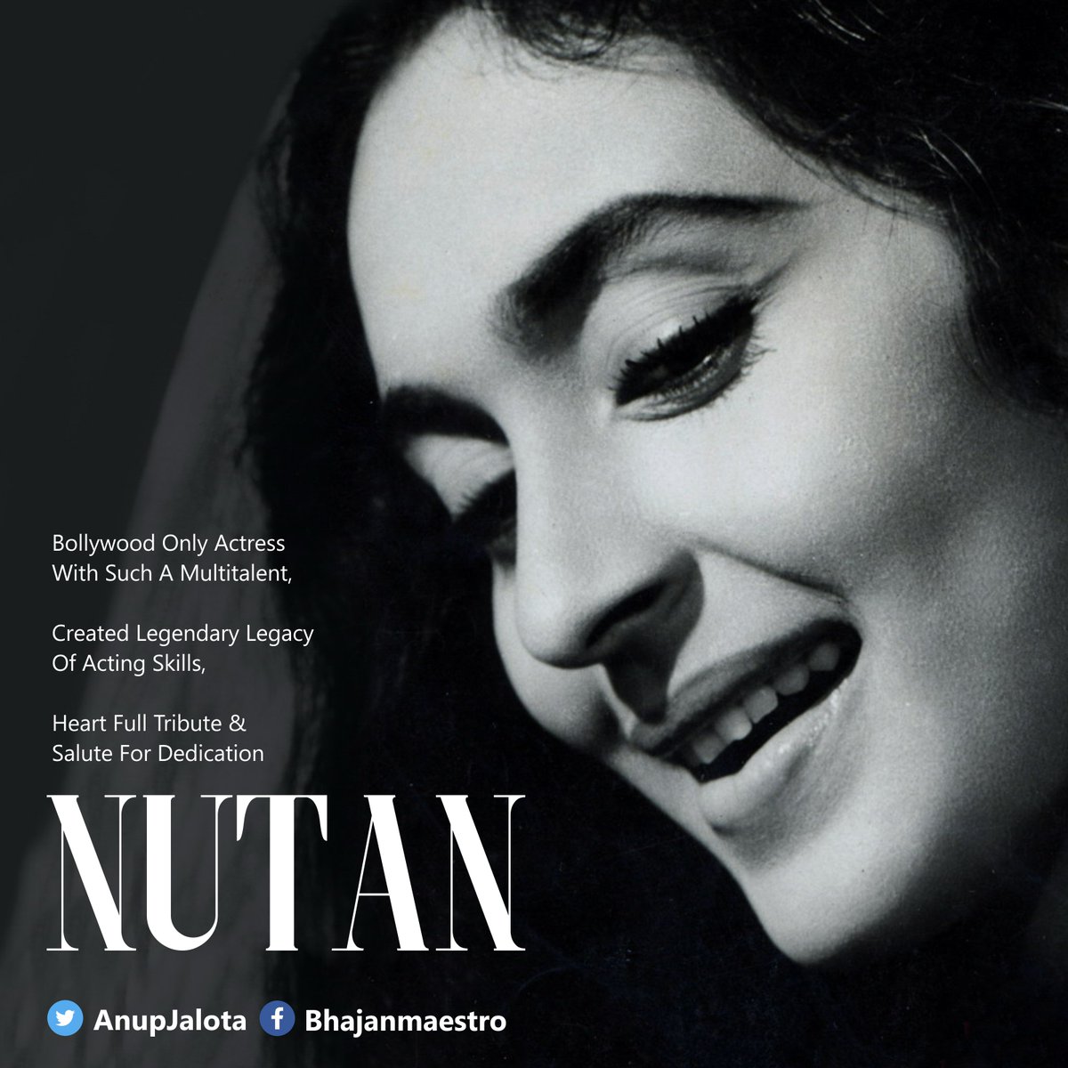 NAKARAJAN: NUTAN,THE LEGEND OF HINDI CINEMA BORN JUNE 4,1936