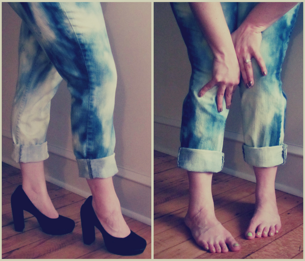 Prim and Propah: Bleached Denim, a DIY