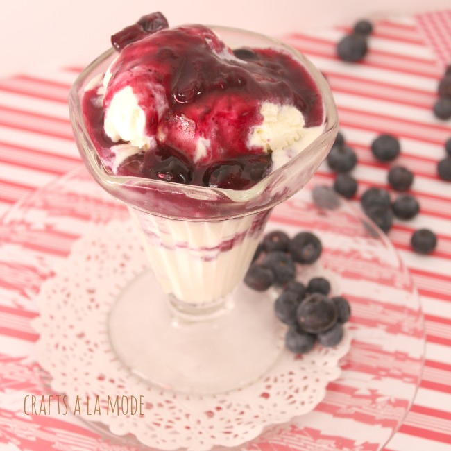 Blueberry Syrup for Ice Cream or Pancakes - Crafts a la mode