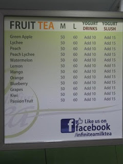 infinitea: Infinitea Menu