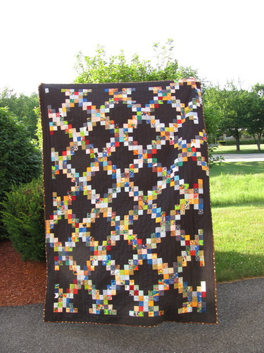 Oranje Quilters' Guild: Scrappy Irish Chain Quilt Tutorial