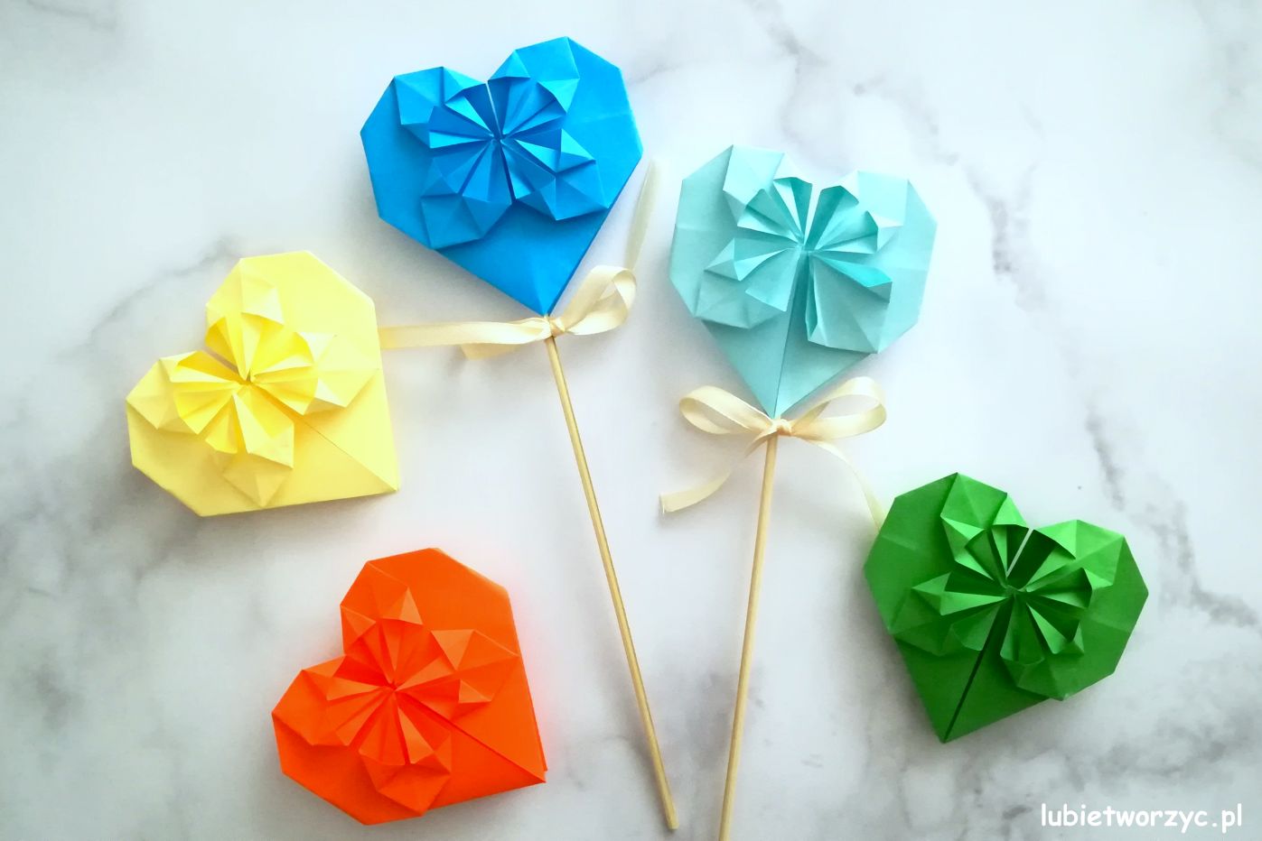 Składanki - Serce origami