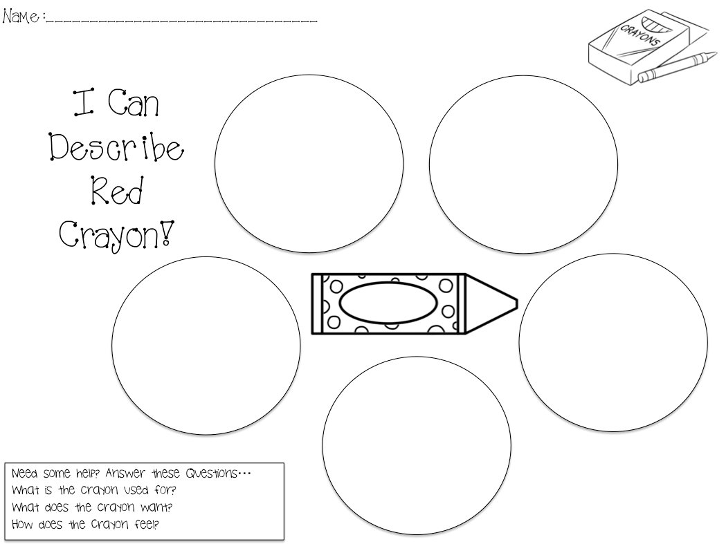 Big Apple Speech: The Day the Crayons Quit Book Companion Literacy ...