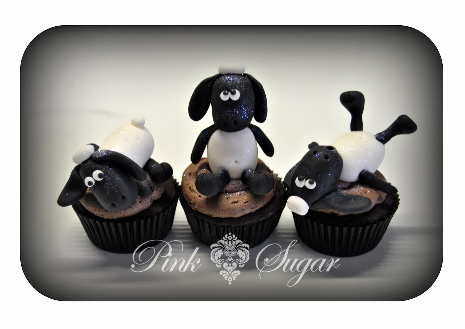 Pink Sugar: Shaun The Sheep Cupcakes
