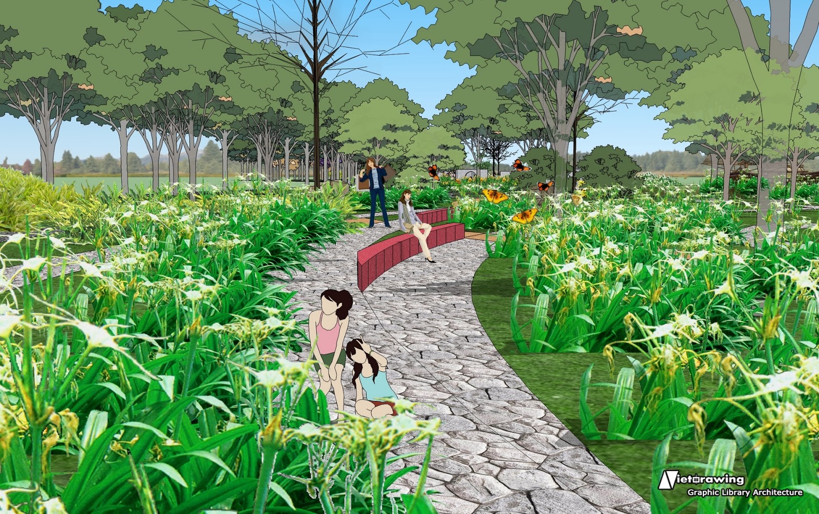 [SKETCHUP] LANDSCAPE MODEL 02 - ANARCHIVN