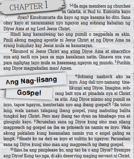 New Testament - Pinoy Version | juxtaposing anything