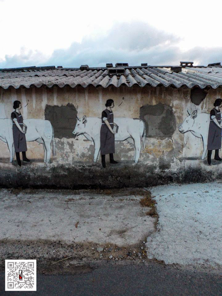 Escif New Murals In Ordes, Spain – StreetArtNews