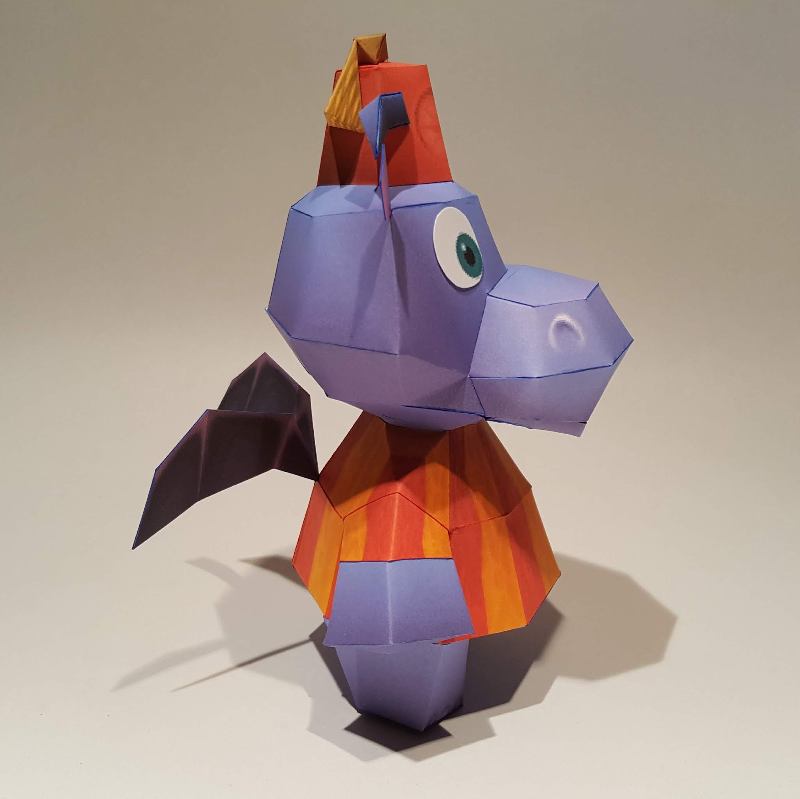 Spyro Papercraft: Blue Hippo