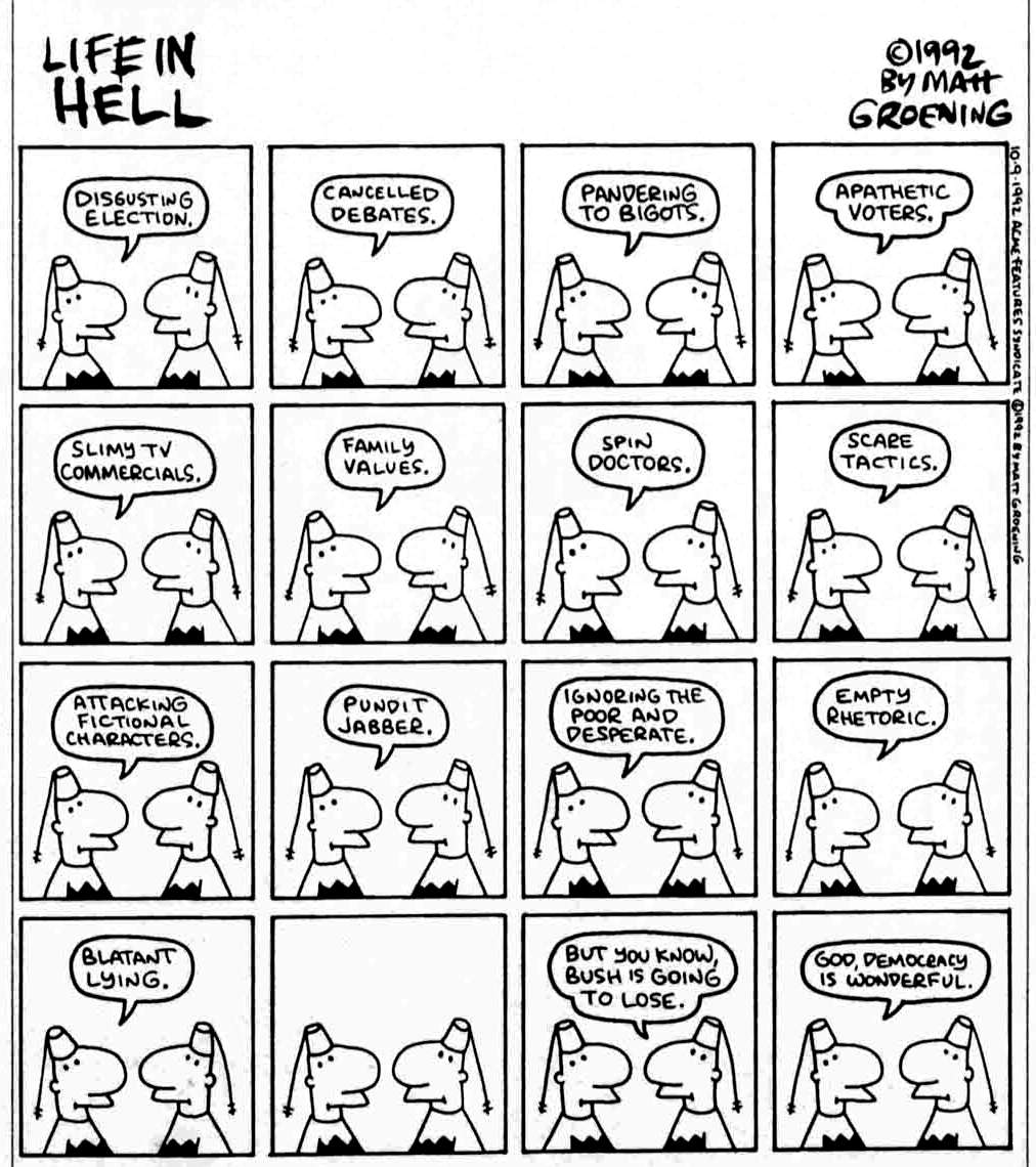 Bongo's Ultimate Life in Hell Archive : Life in Hell 1992 Archive