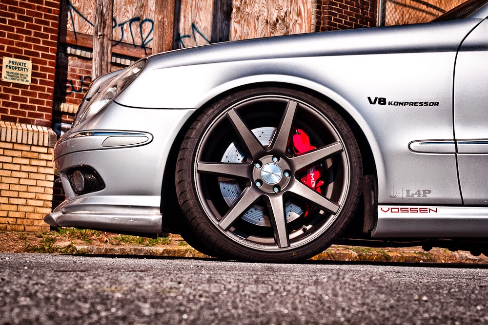Mercedes-Benz W211 E55 AMG Vossen Wheels | BENZTUNING