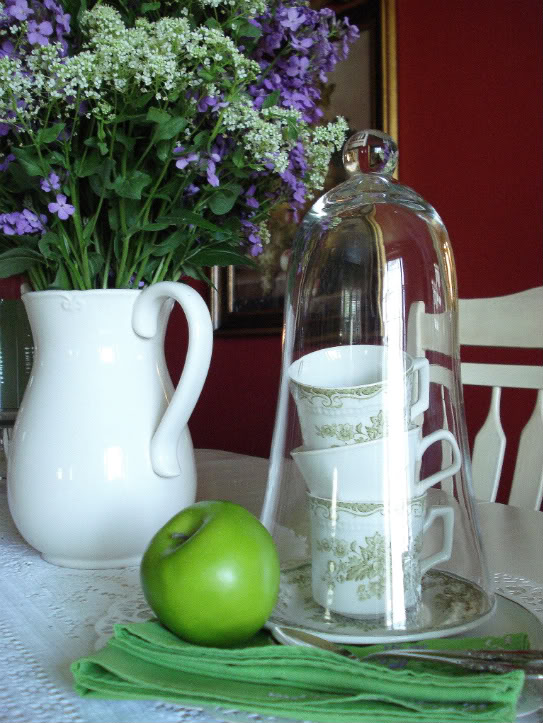 Sherri's Jubilee: White Pitchers and Flowers = Beauty