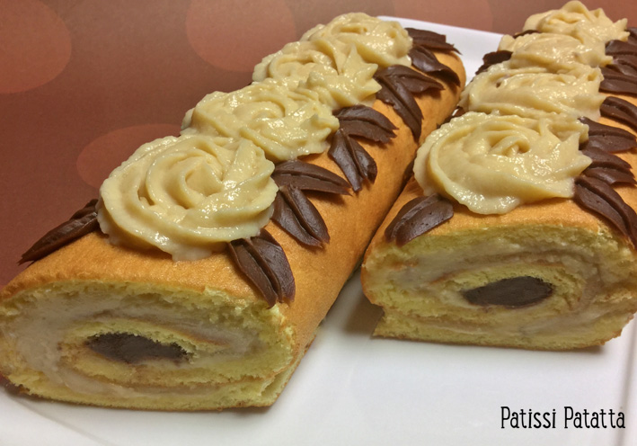 patissi patatta: Bûche pâtissière poires et chocolat au lait