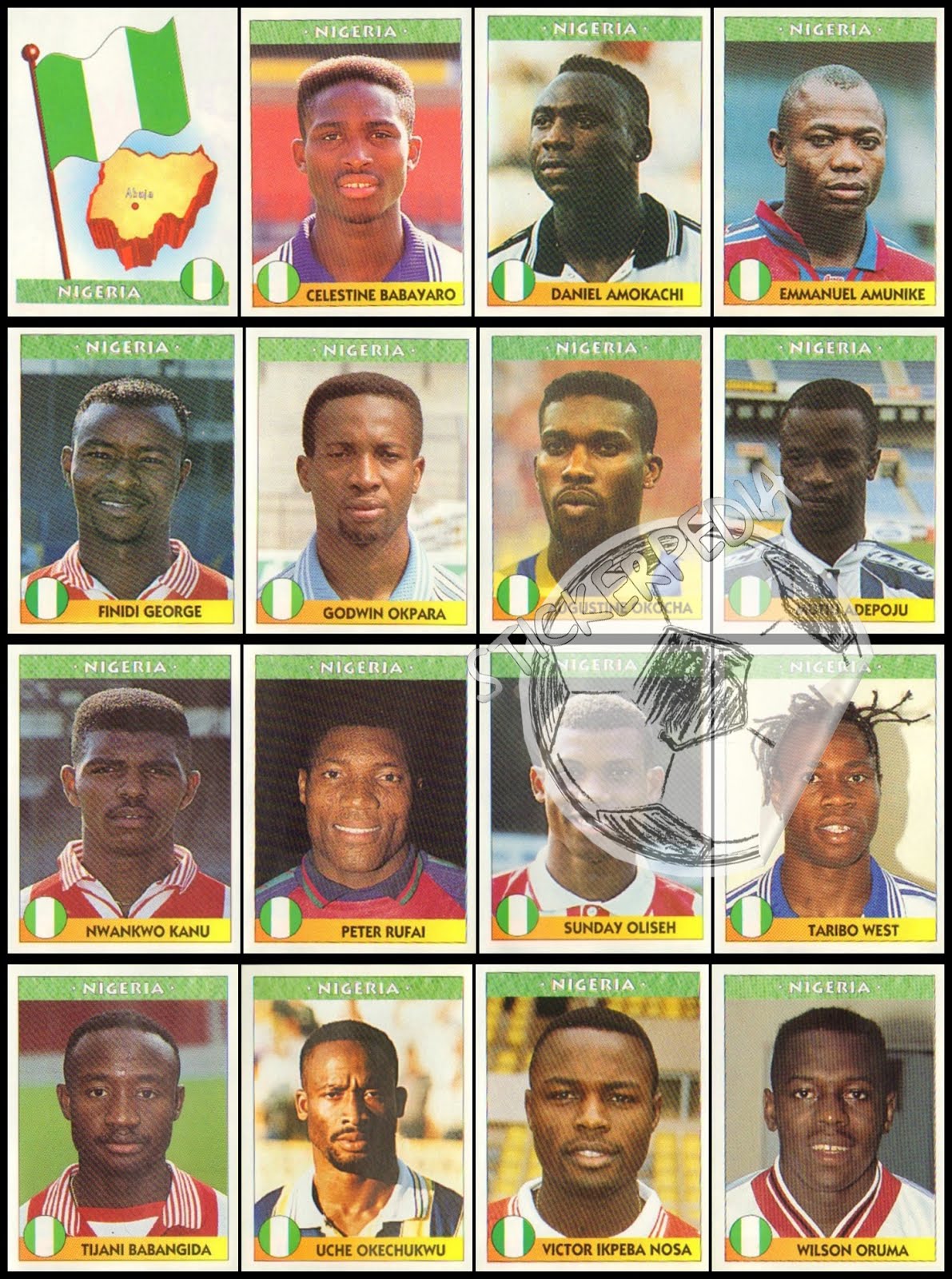 AFRICAN ALL-STAR PANINI 1997