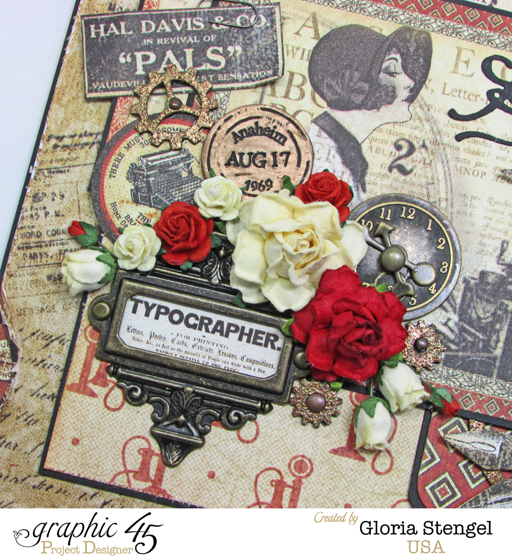 Scraps of Life: Graphic 45 Communique - Desk Top Card