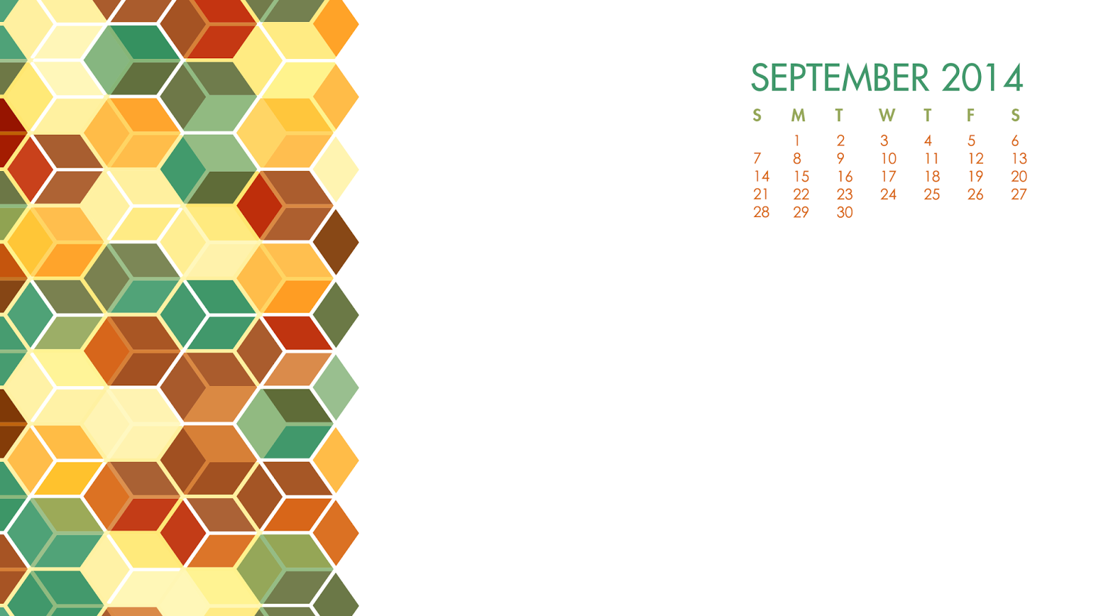 FREEBIES // SEPTEMBER DESKTOP CALENDARS – Oh So Lovely Blog