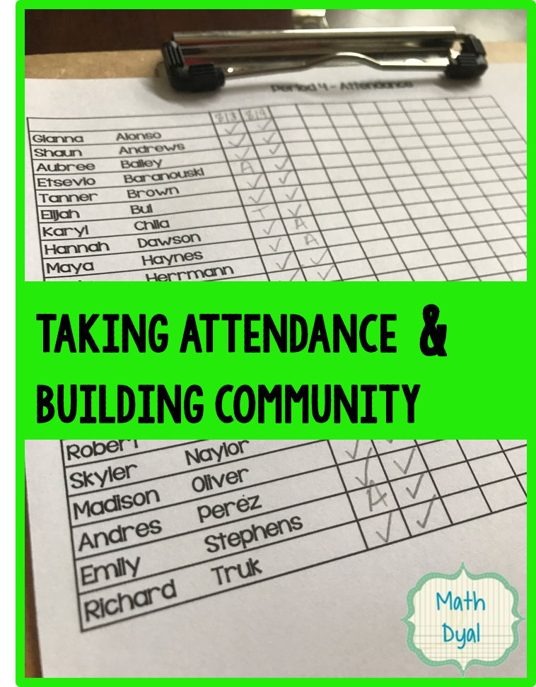 Math Dyal: Building Community While Taking Attendance