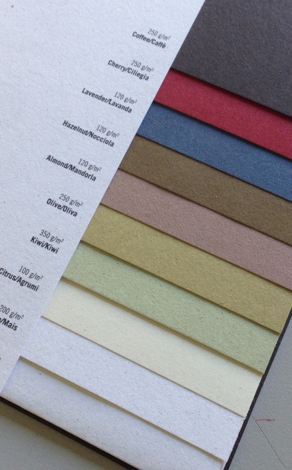 Justin's Amazing World At Fenner Paper: Crush from Favini