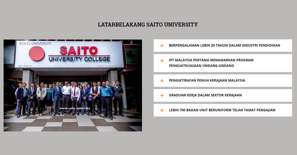 Kursus Penguatkuasa Undang-undang di Saito University College - Sunah ...